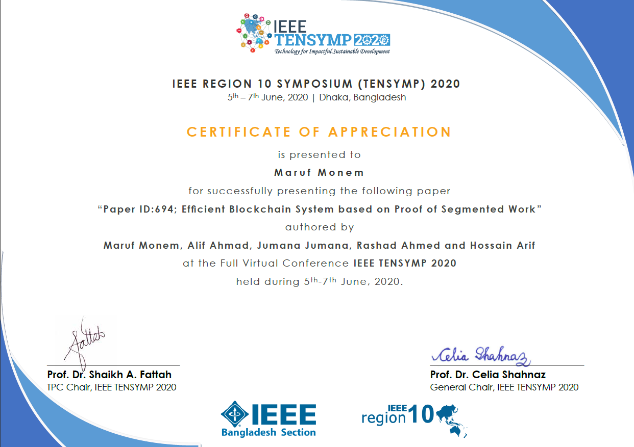 vice chancellors certificate